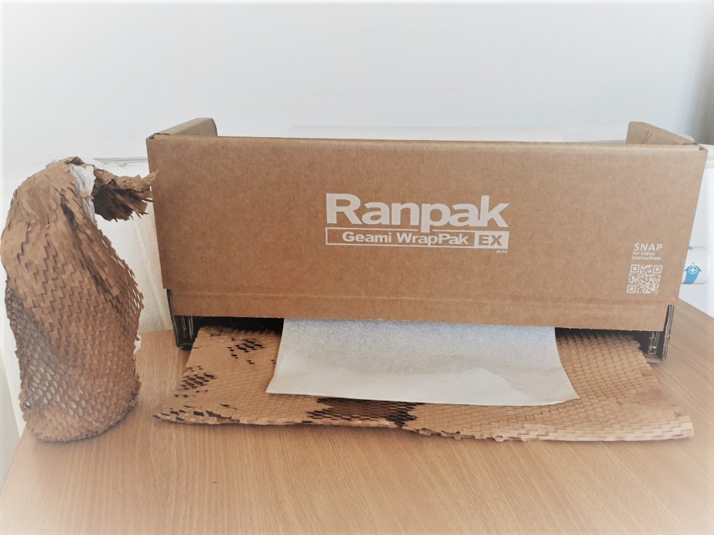 Ranpak Geami WrapPak Desktop Dispenser - Fully Recyclable - Solo Supplies